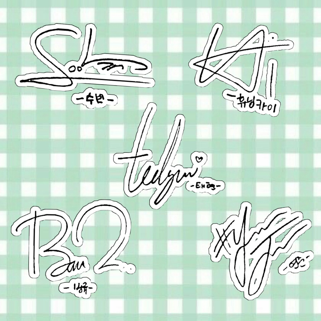 Jual Sticker Transparan TXT Signature Tanda Tangan TTD | Shopee Indonesia