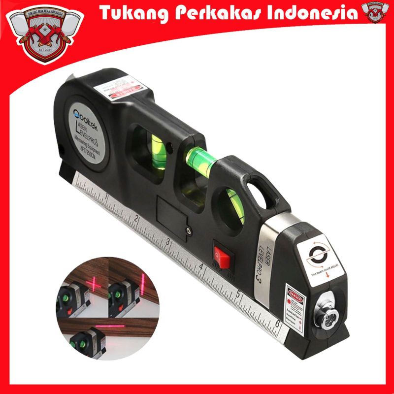 Jual Waterpas laser Digital fixit Level pro 3 Penggaris Meteran Manual ...