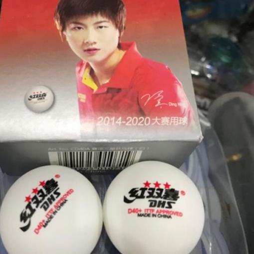 Jual BOLA PING PONG TENIS MEJA DHS 3 BINTANG 40 MM PUTIH ISI 6 PCS | Shopee Indonesia