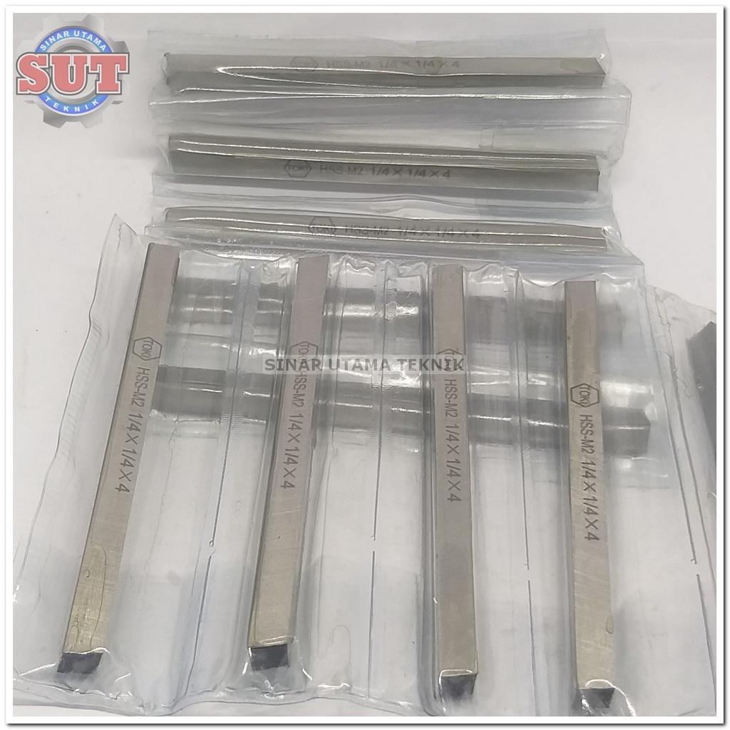Jual Pahat Bubut HSS M2 1/4 x 4 Inch Square Tool Bit Mata Pahat Bubut ...