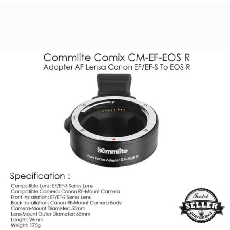 Jual Commlite Comix CM-EF-EOS R Adapter AF Lensa Canon EF/EF-S To EOS R ...