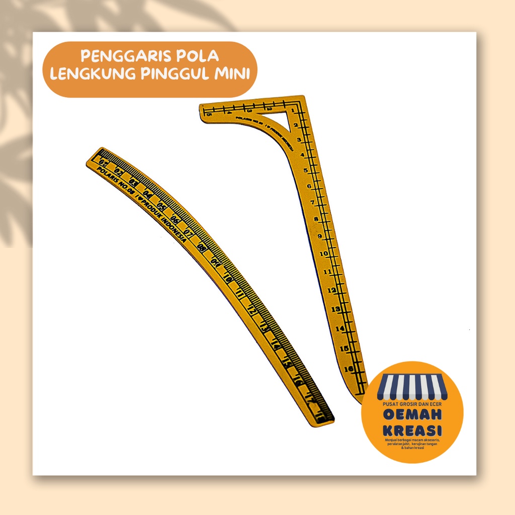 Jual Penggaris Pola Mika Lengkung Pinggul Mini Set POLARIS TERMURAH ...