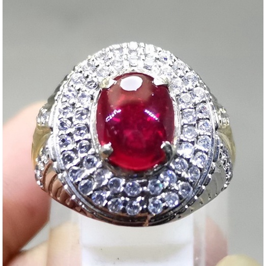 Jual Batu Cincin Natural Ruby Corundum / Merah Delima | Shopee Indonesia