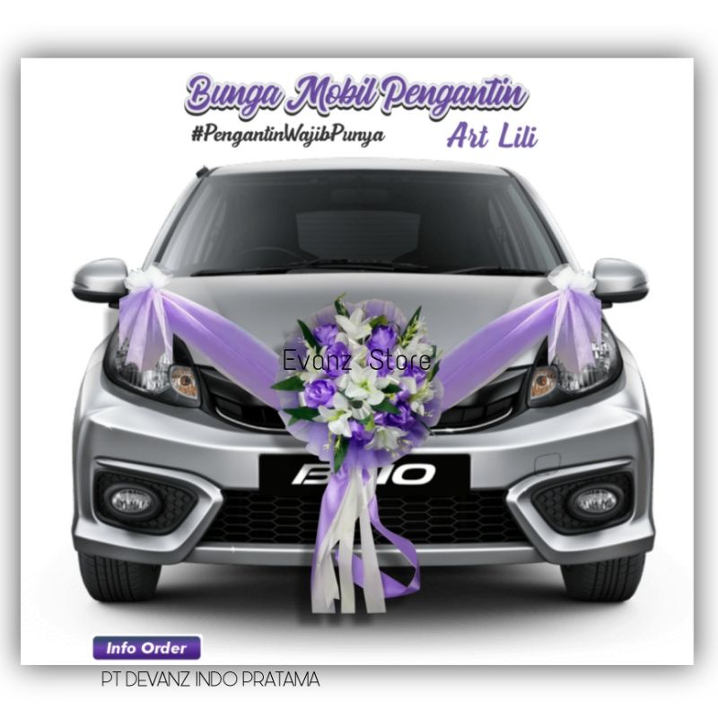 Jual Bunga Mobil Art Lili LN 04 - Bunga Hiasan Mobil Pengantin siap ...