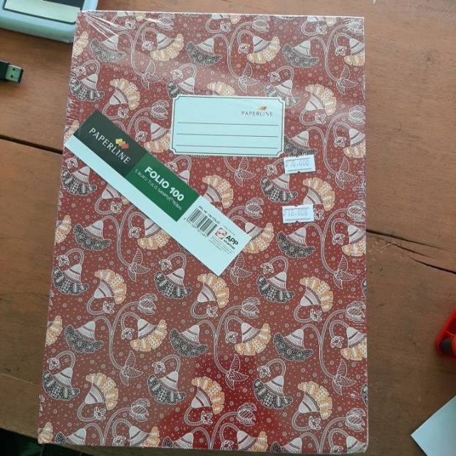 Jual (1 pcs) Buku Folio 100 ppl paperline Hard Cover / hardcover / HC paperline | Shopee Indonesia