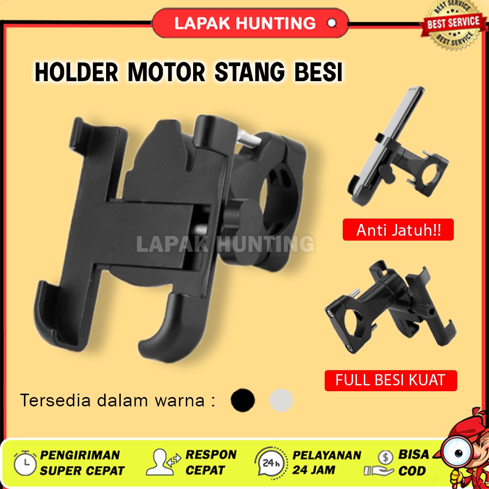 Jual HOLDER HP MOTOR STANG FULL BESI METAL UNIVERSAL PHONE HOLDER MOTOR ...