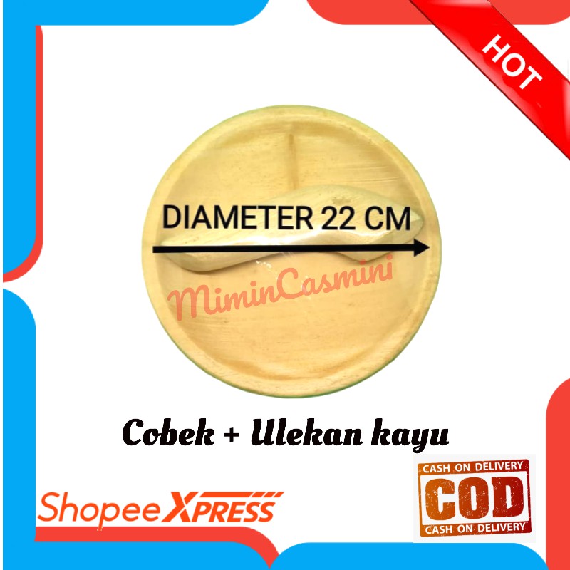 Jual COET KAYU / COBEK DAN ULEKAN KAYU 22 CM | Shopee Indonesia