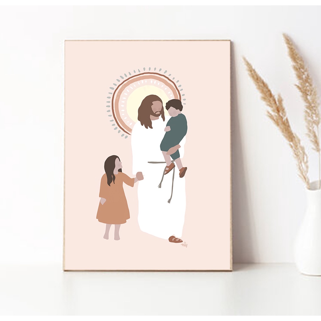 Jual hiasan dinding kristen aesthetic art wall decor rohani uk 20x30cm ...