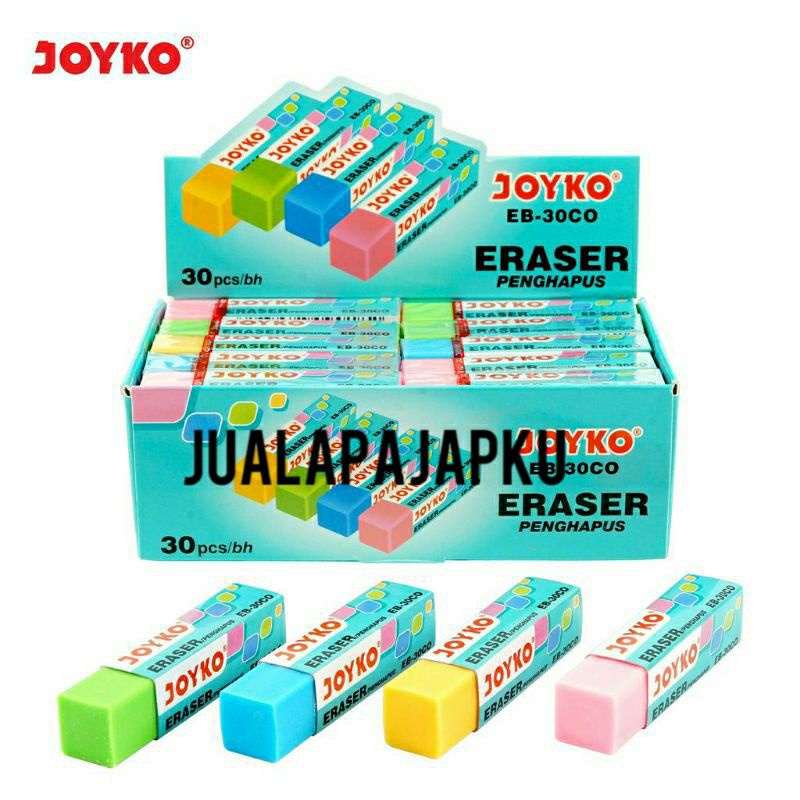 Jual Penghapus Pensil Joyko Eraser Joyko 30co 110 116 Murah Dan Bagus | Shopee Indonesia