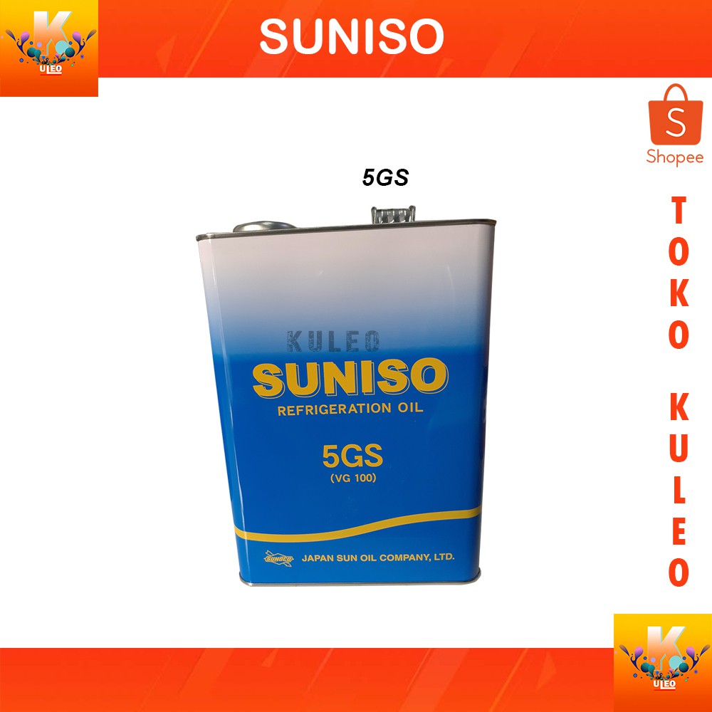 Jual OLI SUNISO 5GS (VG 100) / Oli Kompresor 4 Liter | Kemasan Kaleng ...