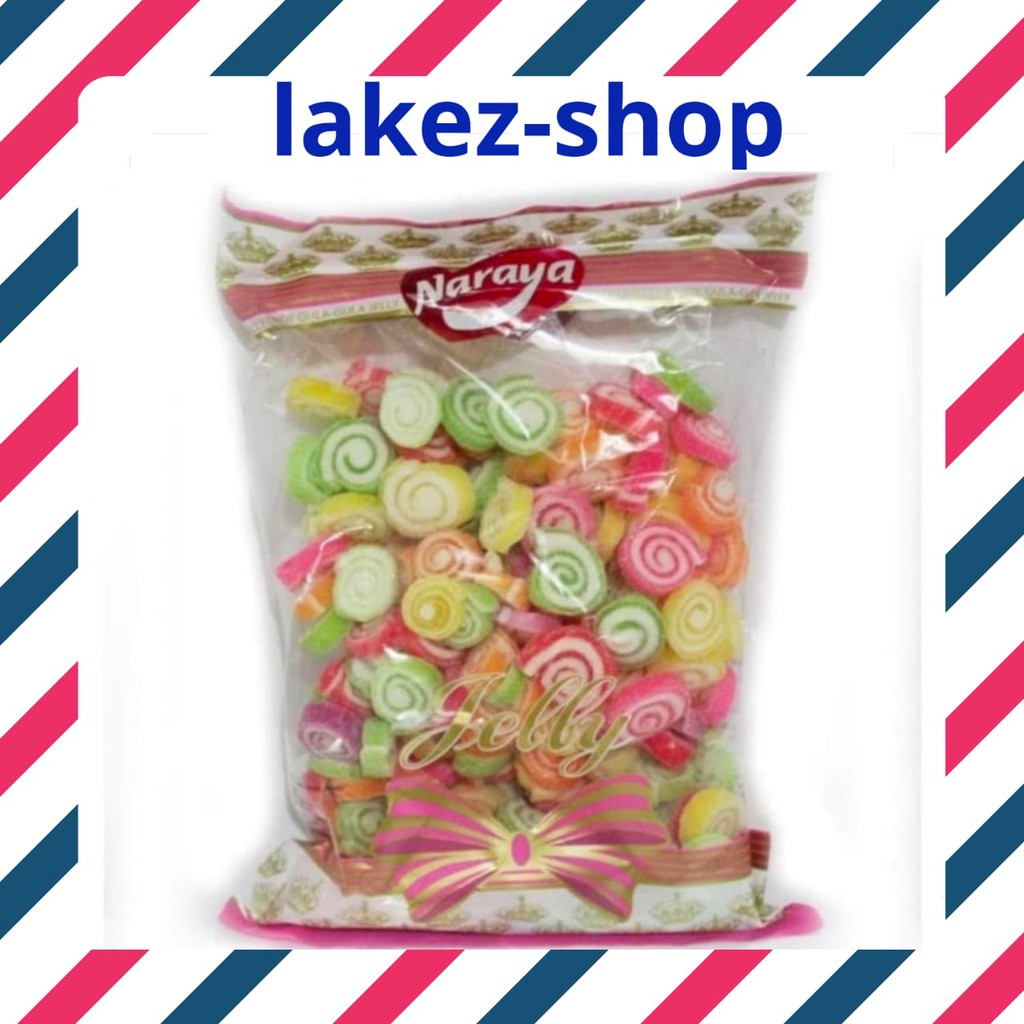 Jual Naraya Jelly Roll / Permen Jelly/ Candy Jelly gulung 400g | Shopee ...