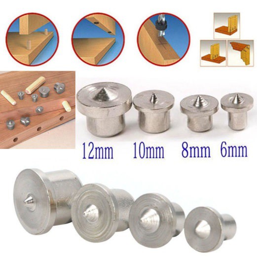 Jual 4 Pcs Mata Bor Dowel Drill 6-12mm Centre Point Wood Clamp ...