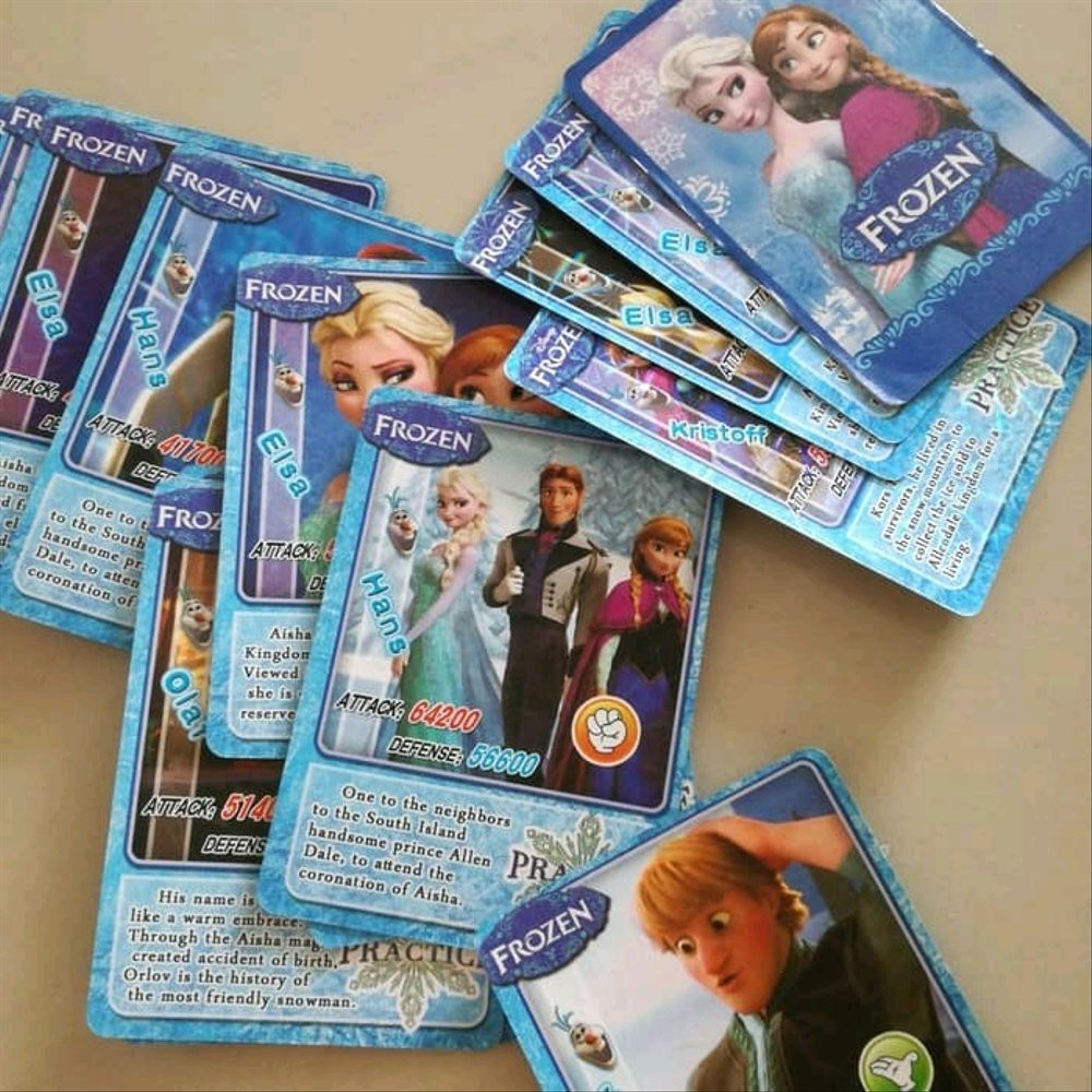 Jual Mainan Kartu Frozen Frozen Trading Cards Kartu Gunting Batu Kertas ...
