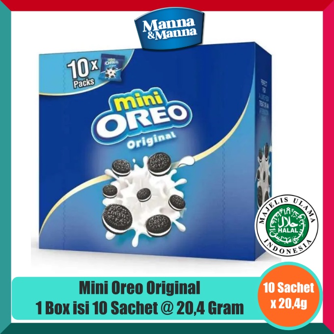 Jual Mini Oreo Rasa Original 1 Box isi 10 Sachet x 20,4 Gram | Shopee ...