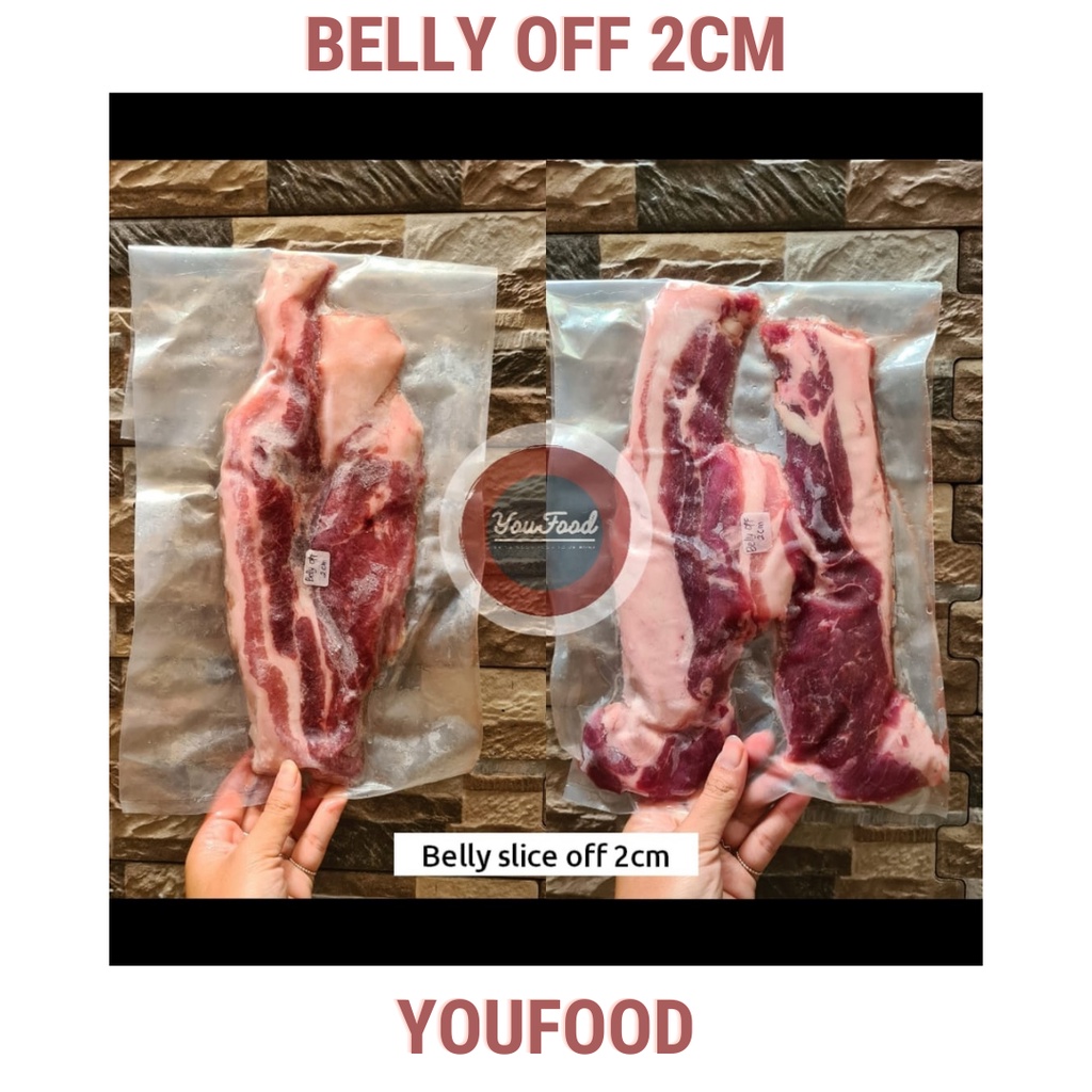 Jual Daging Babi Samcan Slice - Pork Belly Skin Off Slice - Samgyeopsal ...
