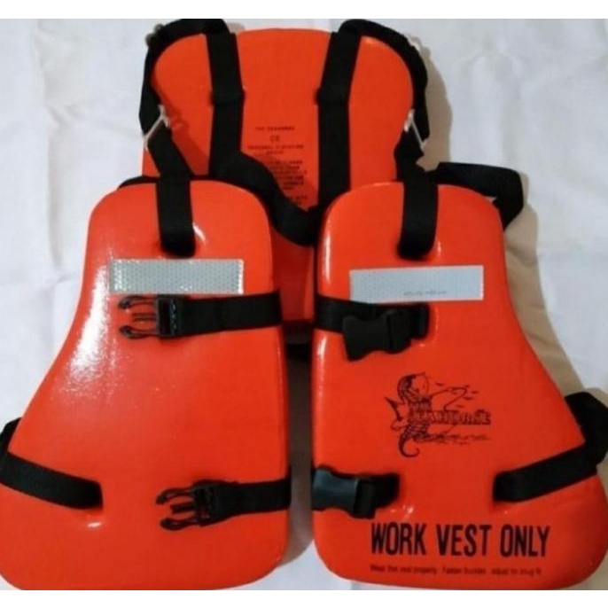 Jual PELAMPUNG SEA HORSE,WORK VEST SEAHORSE Life jacket Kapal SOLAS ...