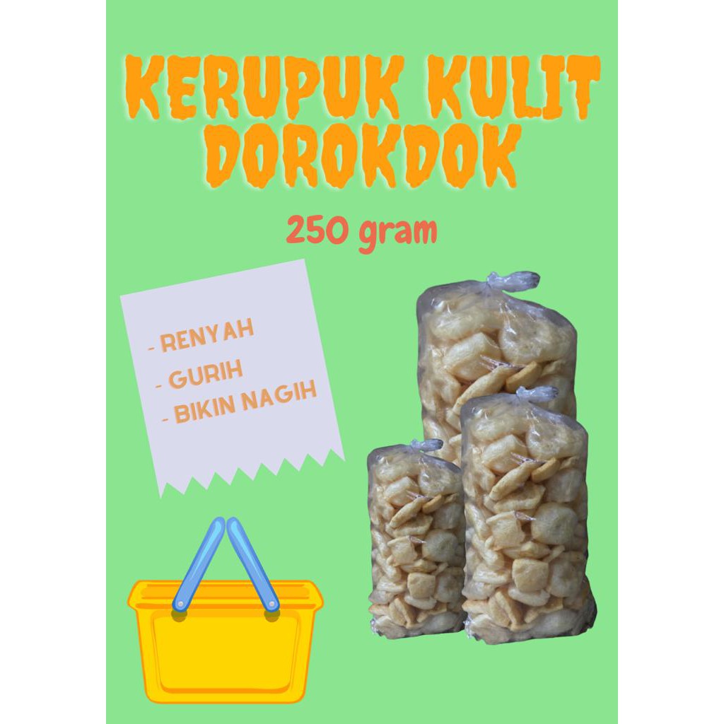 Jual KERUPUK KULIT DOROKDOK | Shopee Indonesia