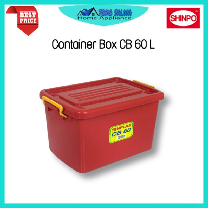 Jual CONTAINER BOX 60 LITER SHINPO SINPLAST 113 CB 60L | Shopee Indonesia
