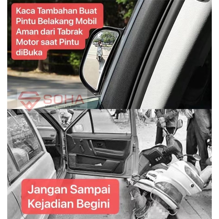 Jual AM-19 Spion Pintu Blind Spot Mobil Cermin Kaca Samping Tambahan ...