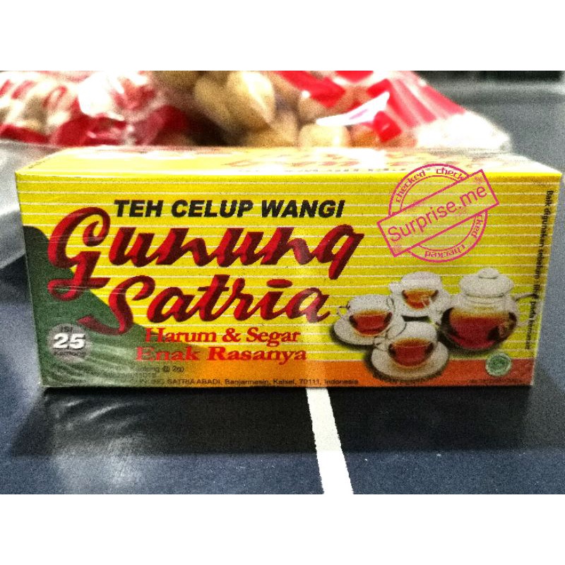 Jual Teh Gunung Satria Box (isi 25) | Shopee Indonesia