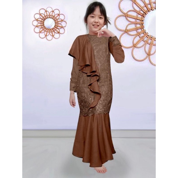 Jual GAMIS DUYUNG ANAK PEREMPUAN/COUPLE/SIZE/XS/S/M/L/XL/ DRESS BRUKAT ...
