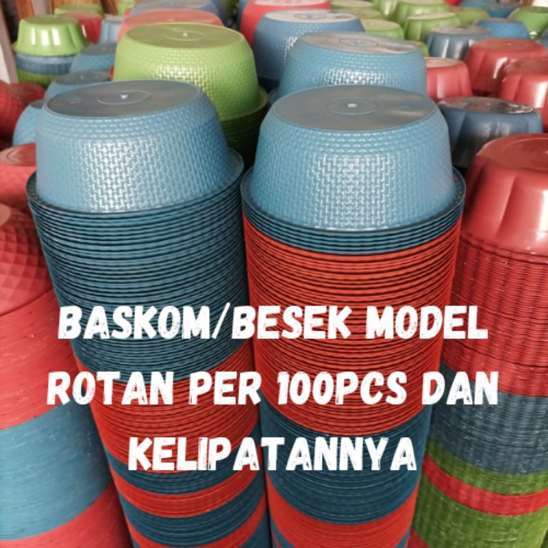 Jual Baskom Plastik Model Rotan 100 Pcs – Grosir Untuk Acara Hajatan ...
