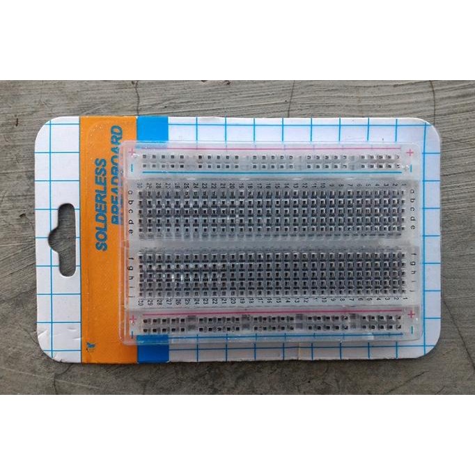 Jual Solderless Breadboard 400 Hole Transparant akh11 Segera Dapatkan | Shopee Indonesia