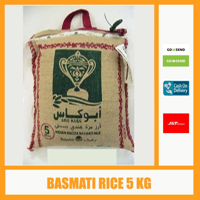 Jual BASMATI RICE - BERAS BASMATI - Basmati Rice Abu Kass 5 KG | Shopee Indonesia