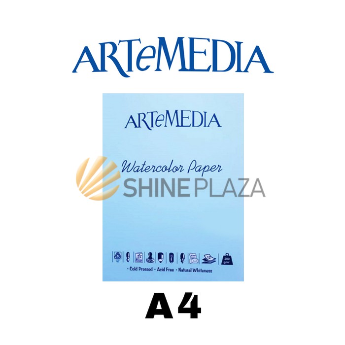 Jual Artemedia Watercolor Paper A4 200gr - Kertas Water Color Cat Air ...
