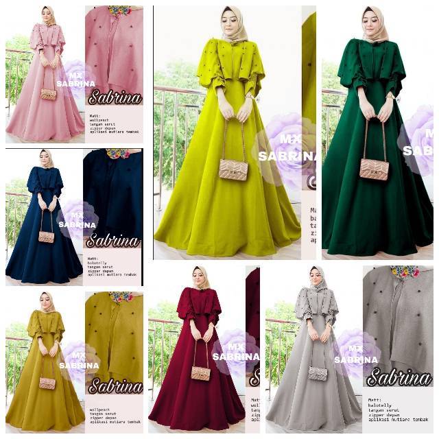 Jual MX SABRINA MUTIARA GAMIS SABRINA MUTIARA GAMIS PREMIUM GAMIS PESTA ...