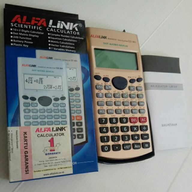 Jual Calculator Scientific ALFALINK® CD-991 Original | Shopee Indonesia