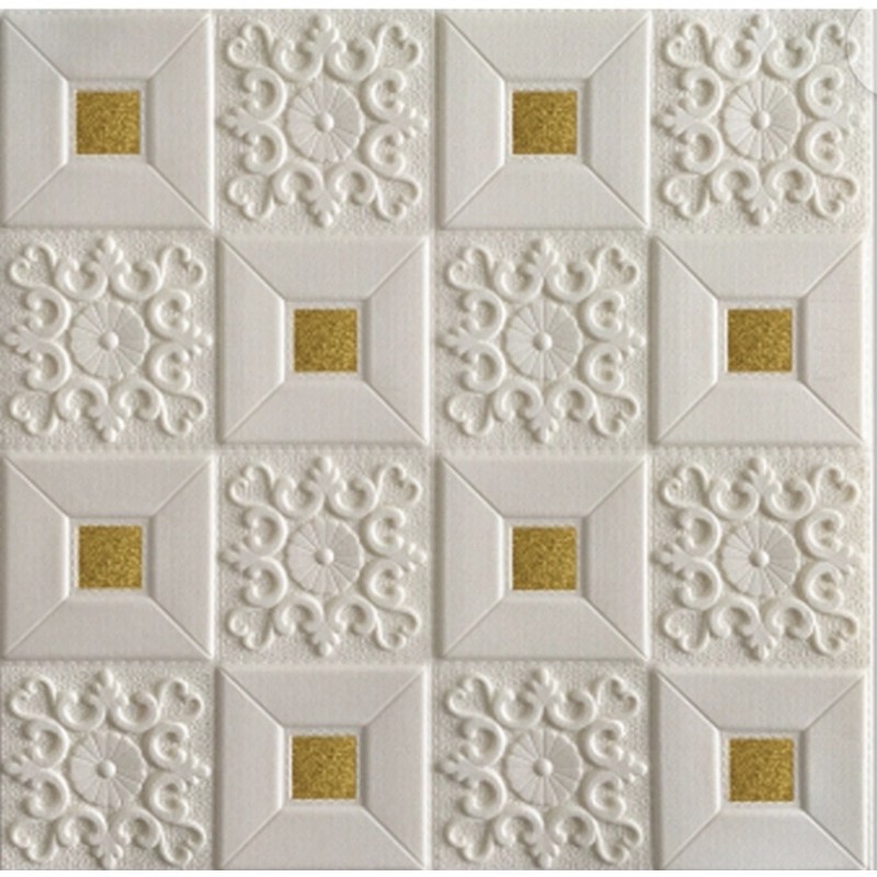 Jual [ Brickfoam Batik ] Wallpaper 3D Foam Motif Batik Kubik--GL ...