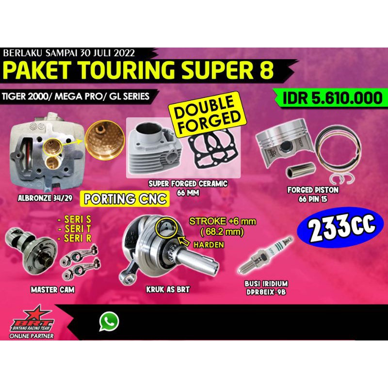 Jual PAKET TOURING SUPER 8 ( TIGER - MEGA PRO - GL SERIES ) | Shopee ...
