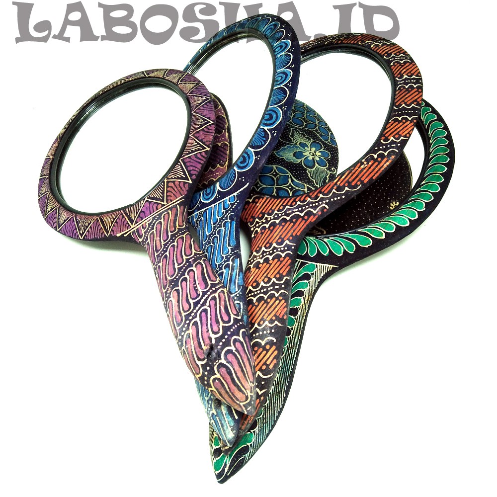Jual Cermin Gagang Kayu Batik Oval | Shopee Indonesia