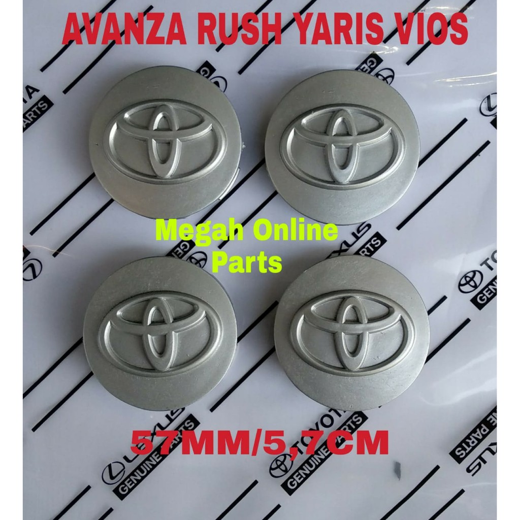 Jual dop velg roda hub cap tutup as roda tutup pelek velg Toyota avanza rush yaris vios set 4pcs ...