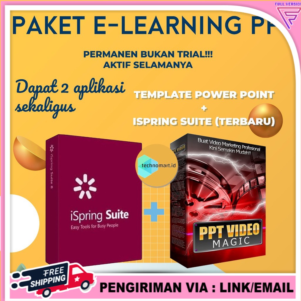 Jual Ispring Suite 10 Pro + Bonus Template PPT - Aplikasi Pembelajaran Berbasis Web Materi Untuk ...