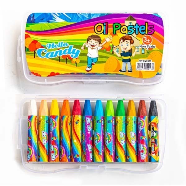 Jual Crayon krayon oil pastel set mini murah unik berkualitas isi 12 ...