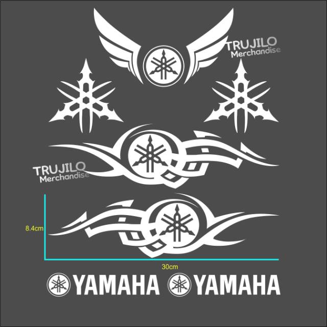 Jual Stiker Motor Variasi Yamaha Tribal Cutting Stiker Universal ...
