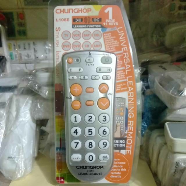 Jual REMOTE REMOT TV UNIVERSAL LEARNING IRL 108E CHUNGHOP | Shopee ...