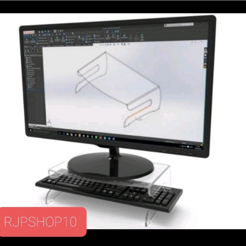 Jual Meja monitor - keyboard tebal 5mm akrilik / Akrilik dudukan ...