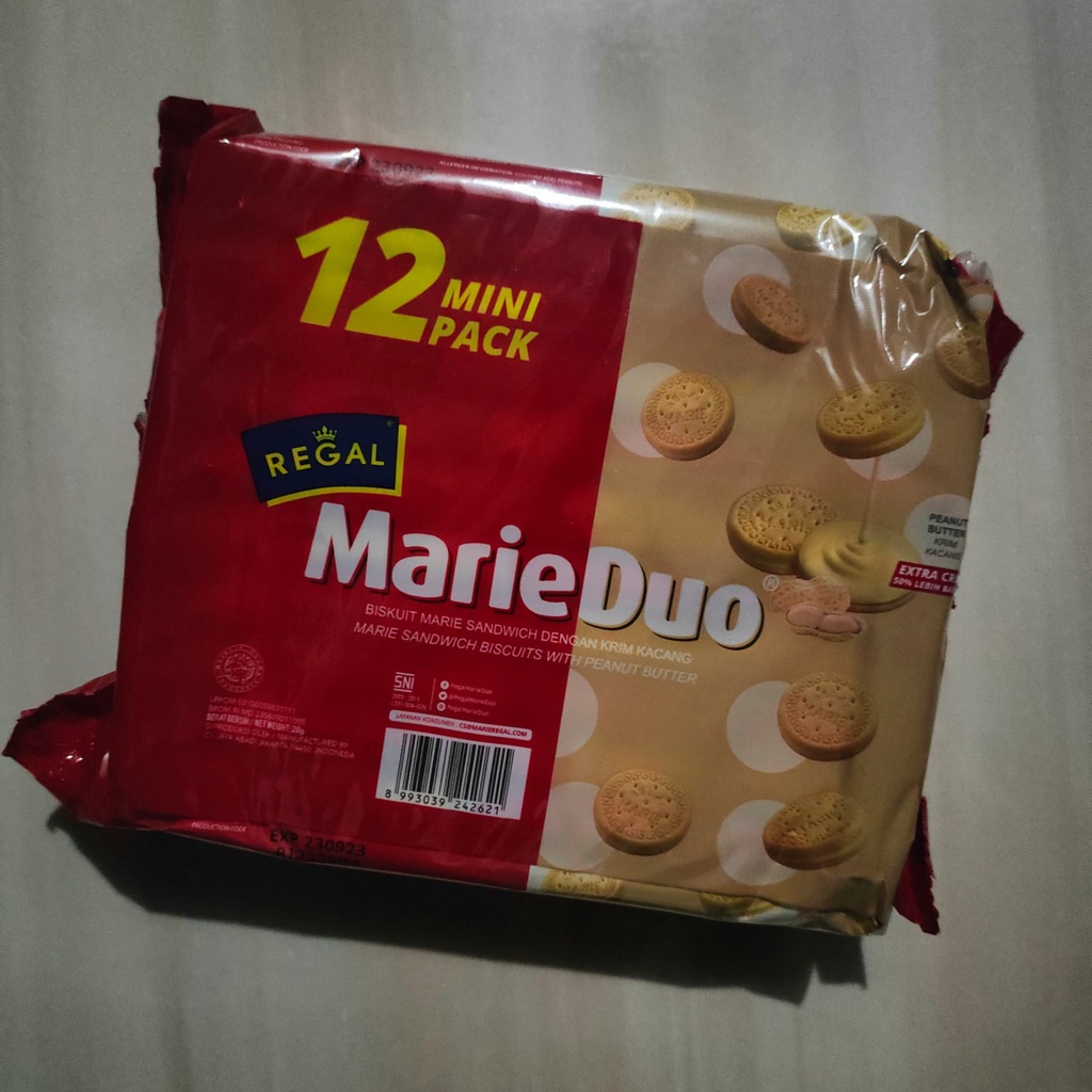 Jual Regal Marie Duo MINI PACK Milky Chocolate/ Creamy Vanilla/ Peanut ...