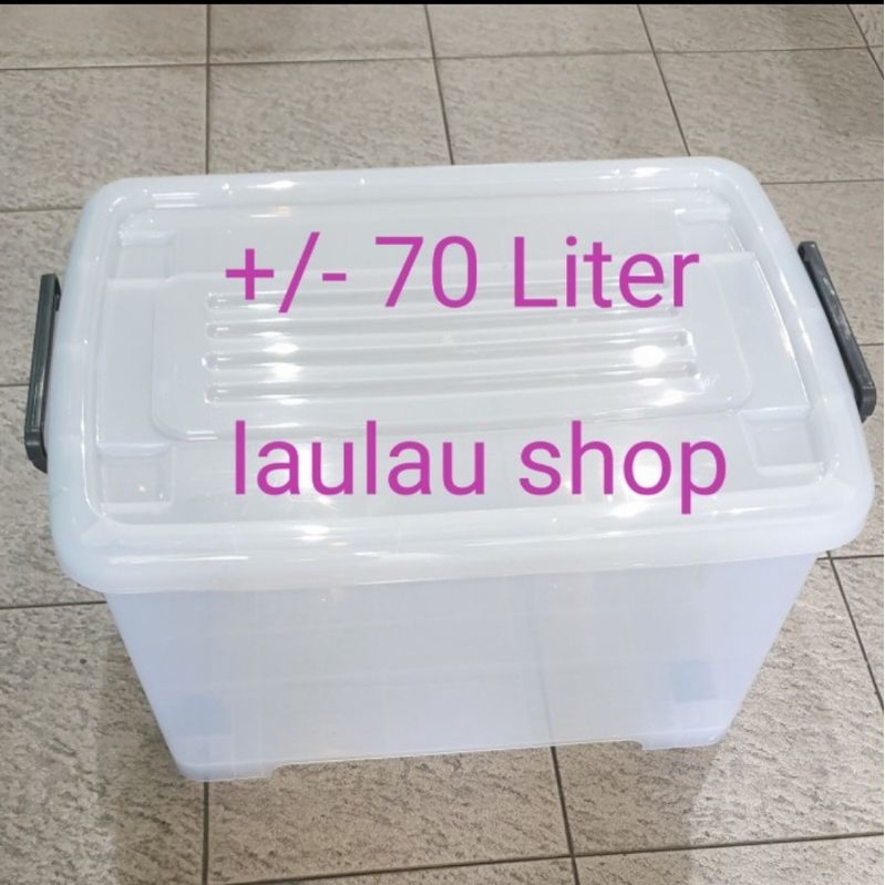 Jual Storage Box Container Real Multiclub CB 70 Liter Bening Transparan ...