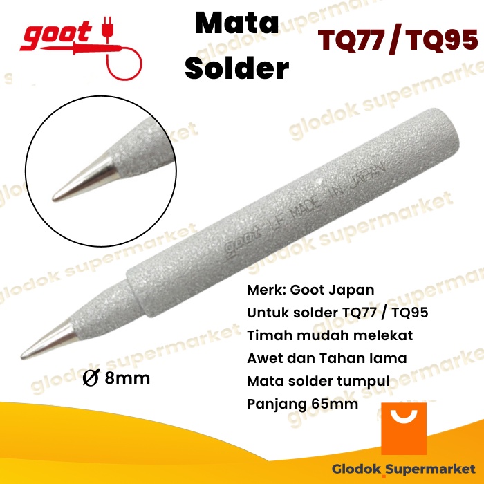 Jual Mata Solder Goot TQ77 TQ95 Solder Tip Original Japan TQ77RTBL ...