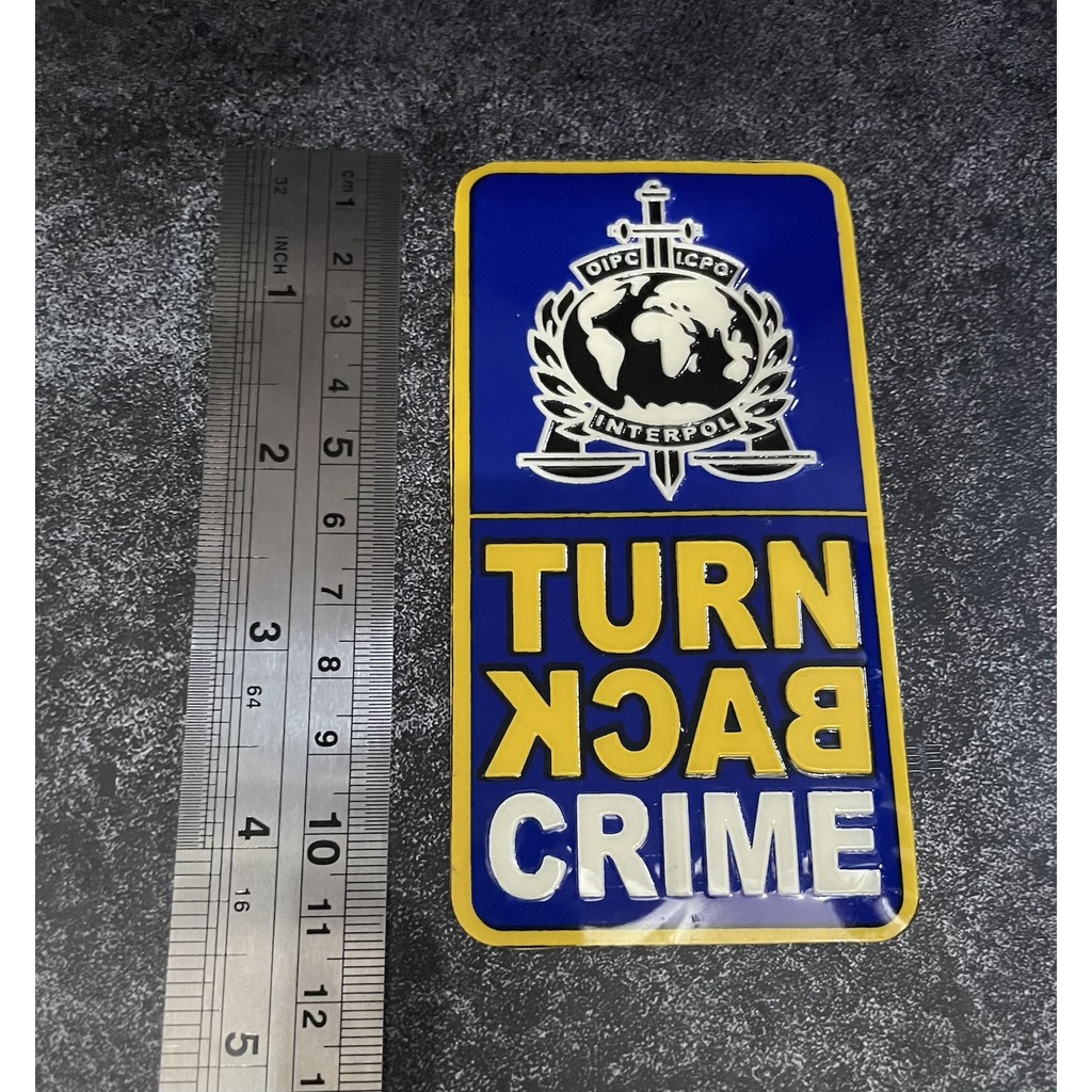 Jual Stiker TBC (Biru) - Sticker Turn Back Crime - Sticker TBC Mobil ...
