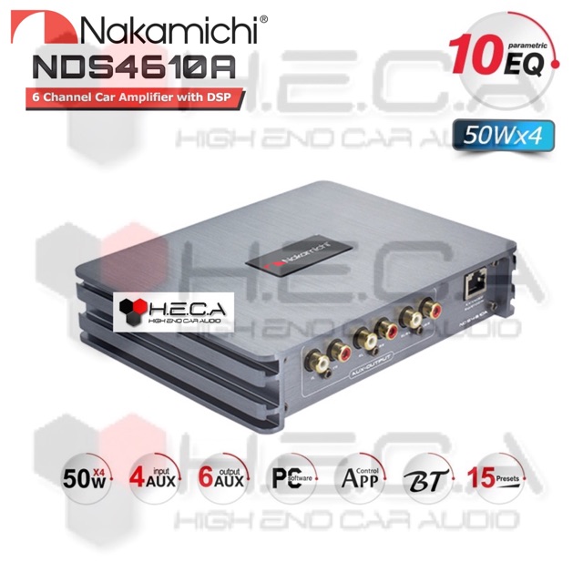 Jual Nakamichi NDS-4610A Processor built in Power Amplifier 6 Channel Prosesor Equalizer ...