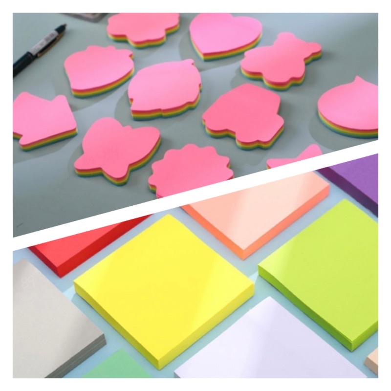 Jual Sticky note motif lucu memo tempel warna warni stiker lucu 100 ...