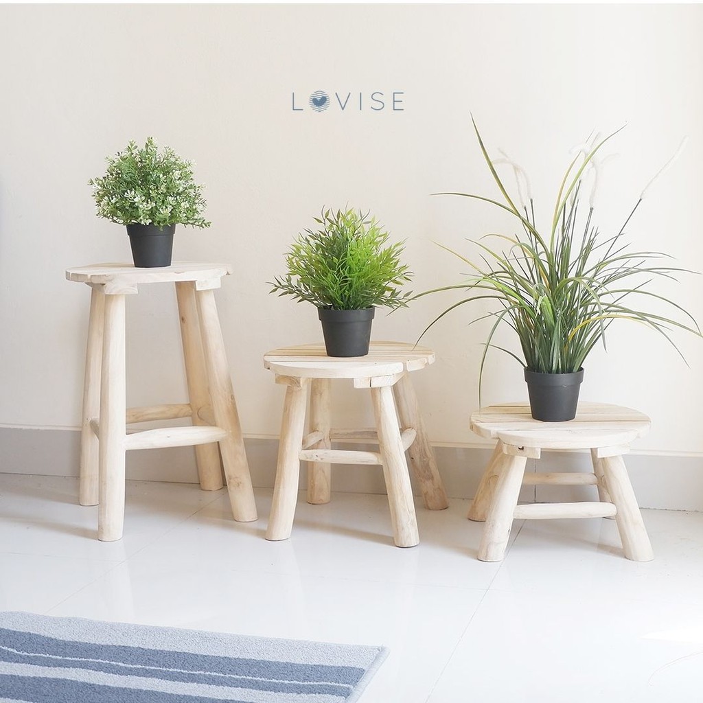 Jual Stool Natural Ukuran 20 cm | Shopee Indonesia