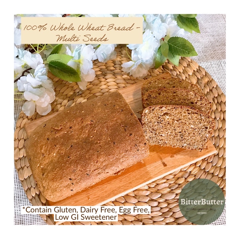 Jual 100% Whole Wheat Bread, Roti Gandum 100%, Whole Meal, Roti Sehat | Shopee Indonesia