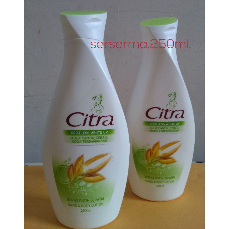 Jual Citra hand body lotion Spotless White UV beras putih jepang 250ml ...