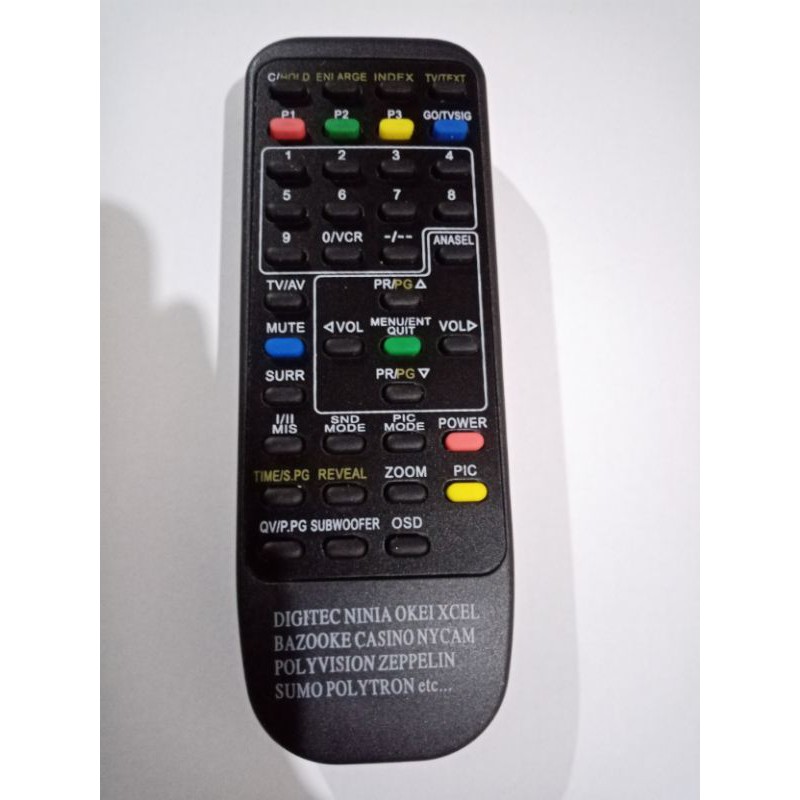 Jual remot remote tv tabung Digitec polytron, minimax, tv sumo | Shopee ...